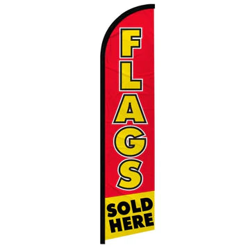 Feather banner, 11.2'x2.5' Flags Sold Here – Flag Outlet Ltd.