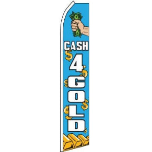 Cash 4 Gold Blade Banner 11.5'x2.5' – Flag Outlet Ltd.