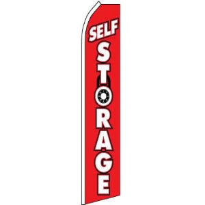 Self Storage, Red Blade Banner 11.5'x2.5' – Flag Outlet Ltd.